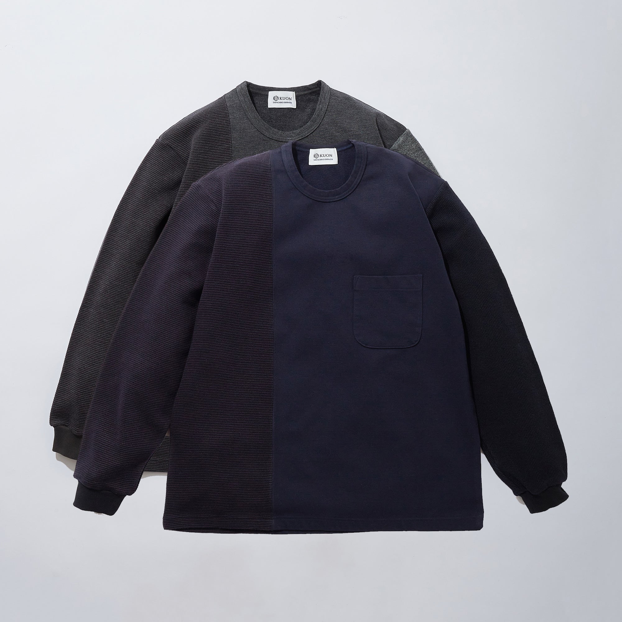 Tonal Panel L/S Tee – KUON Tokyo